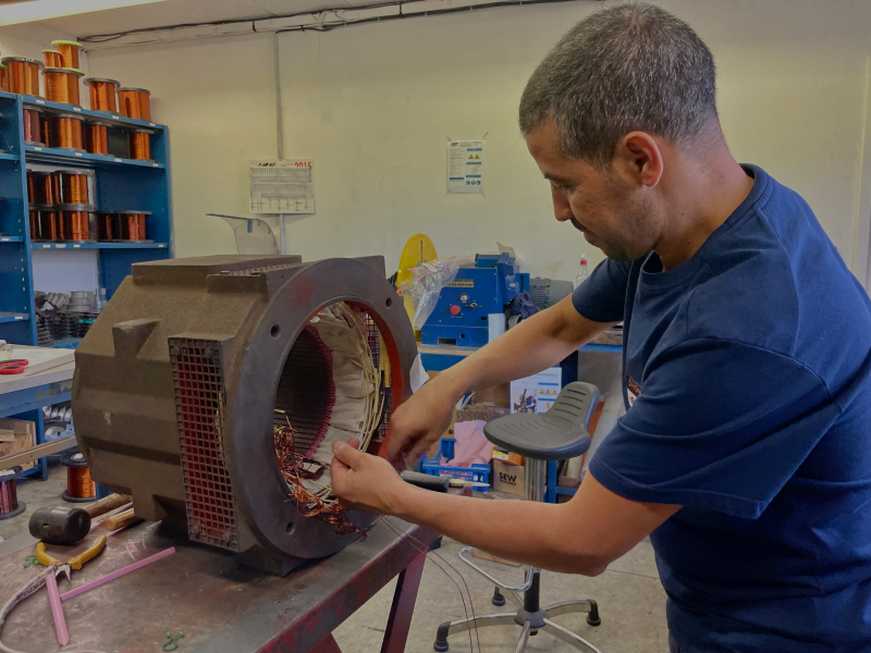 Le bobinage d'un moteur électrique - Ase-Serem